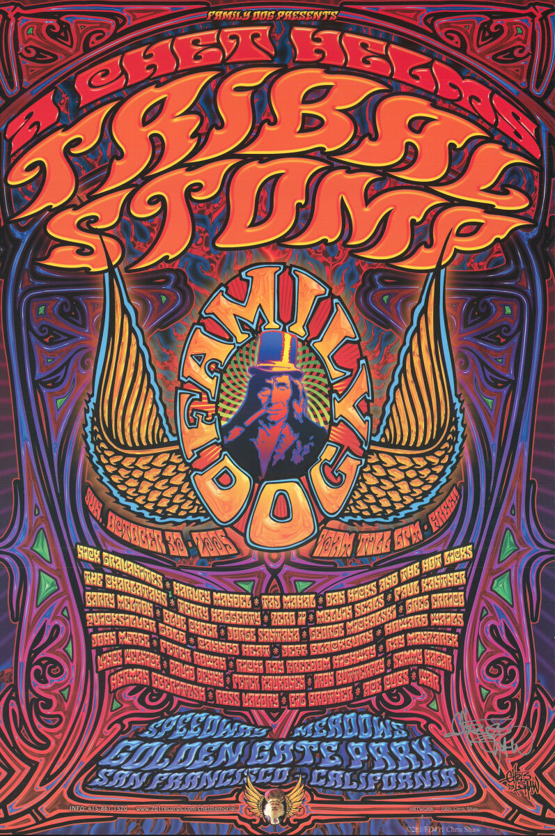 Family Dog Presents Vintage Concert Poster from Golden Gate Park, Oct ...