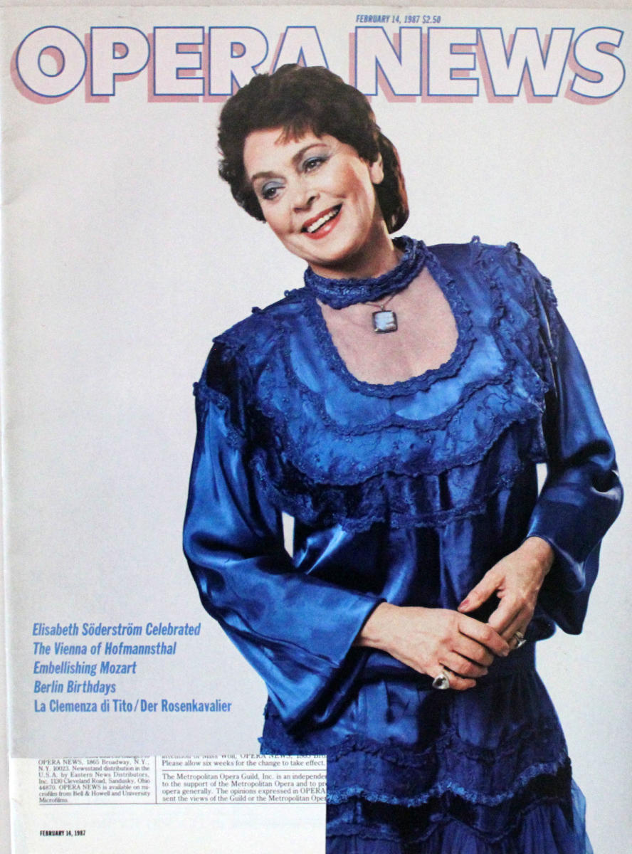 Opera News | February 14, 1987 at Wolfgang's