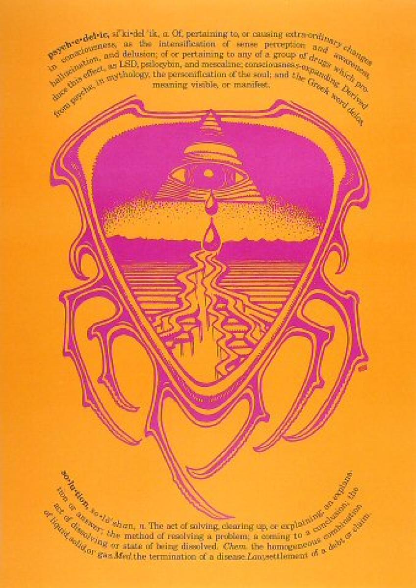 The Crying Eye Vintage Concert Poster from Psychedelic Solution, 1987 ...