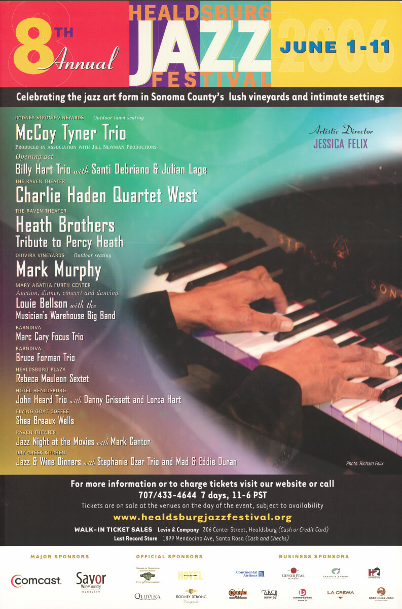 McCoy Tyner Trio Vintage Concert Poster from Raven Theater, Jun 1, 2006 ...
